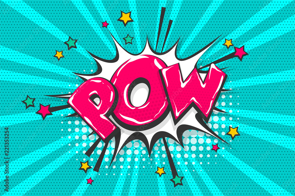 Pop Art Comic Pow