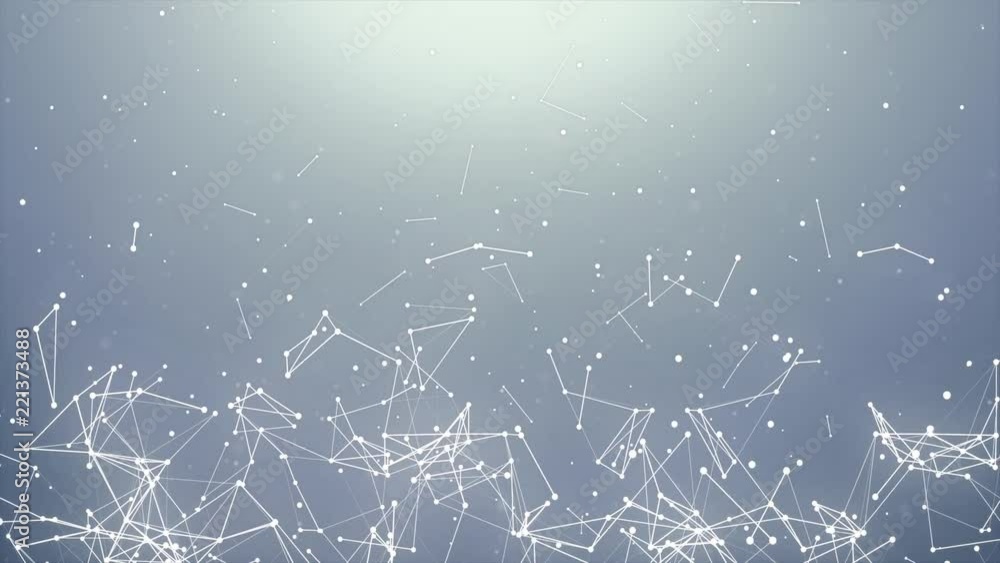 76. Clean White and gray movement of black three-dimensional plexus ...