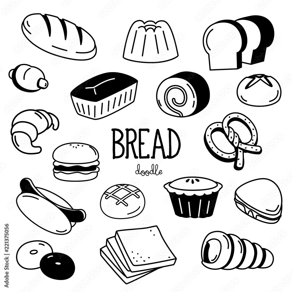 Vetor De Bread Doodle Hand Drawing Styles For Bread Do Stock Adobe Stock vetor-de-bread-doodle-hand-drawing-styles-for-bread-do-stock-adobe-stock