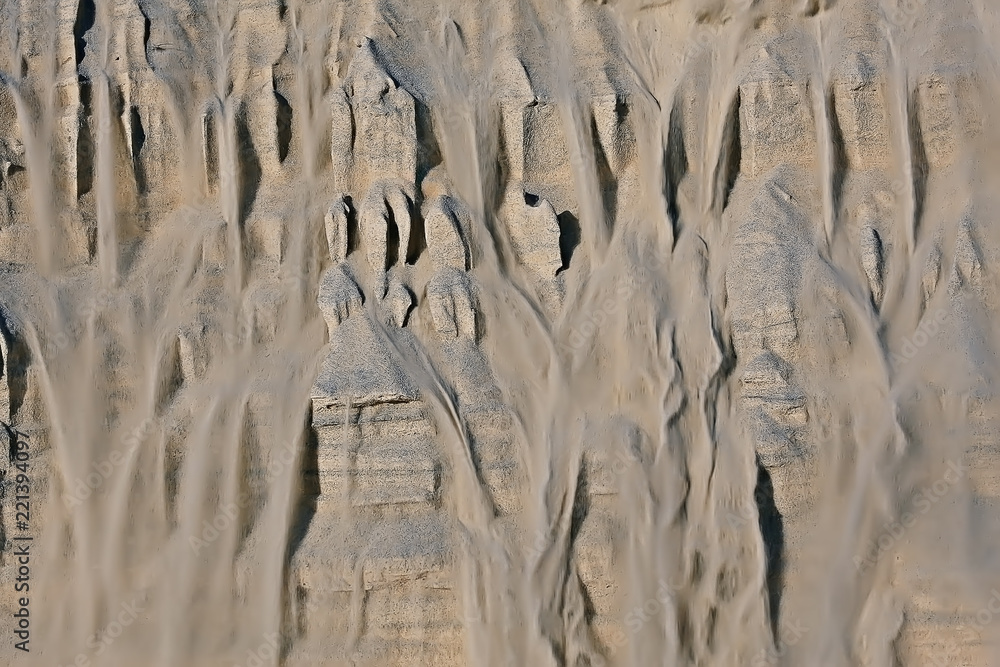 texture crumbling sand corrosion / scree of sand sand dunes, mountains ...