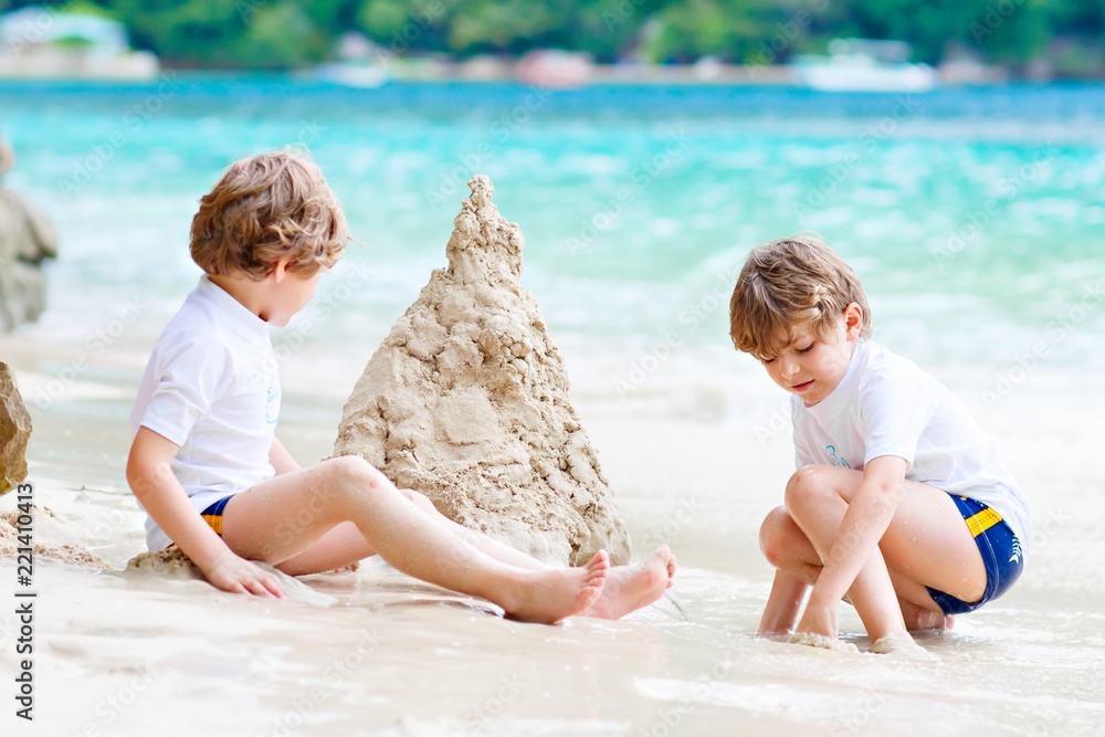 Little Kid Sand Castle