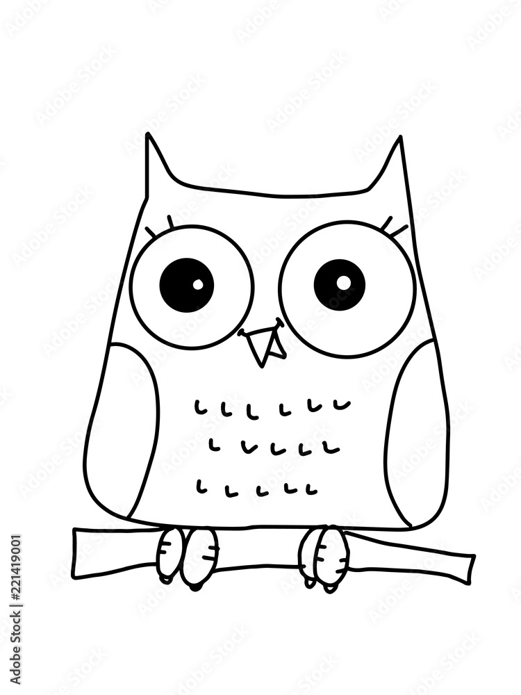 Owl Line Drawing At Getdrawings Free Download