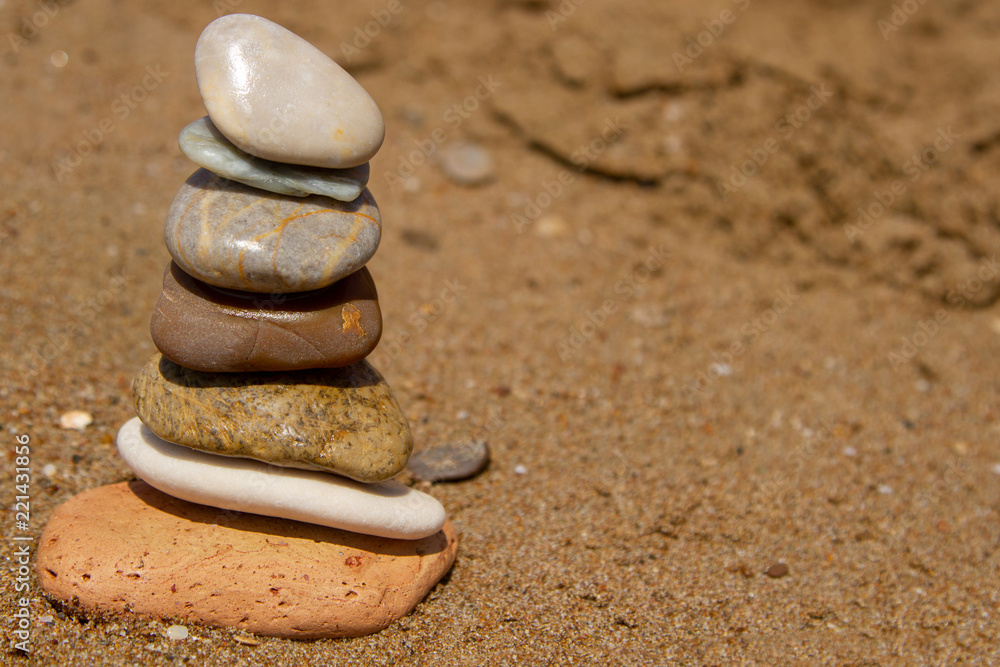Photo & Art Print Concept: the seven stones in balance, the seven ...