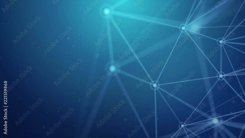 164. Abstract Blue connecting innovation dots and line communication ...