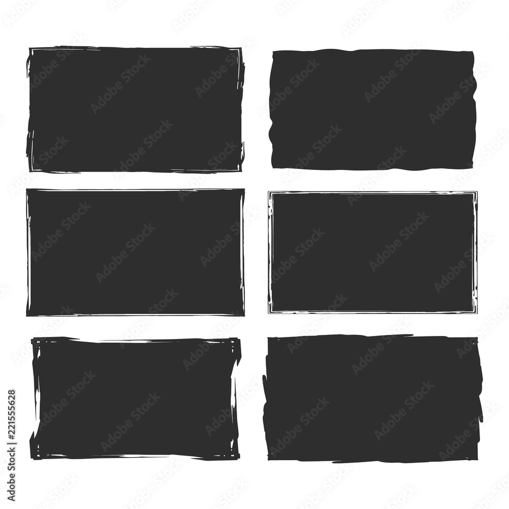 Rectangular grunge vector background. Stock Vector | Adobe Stock