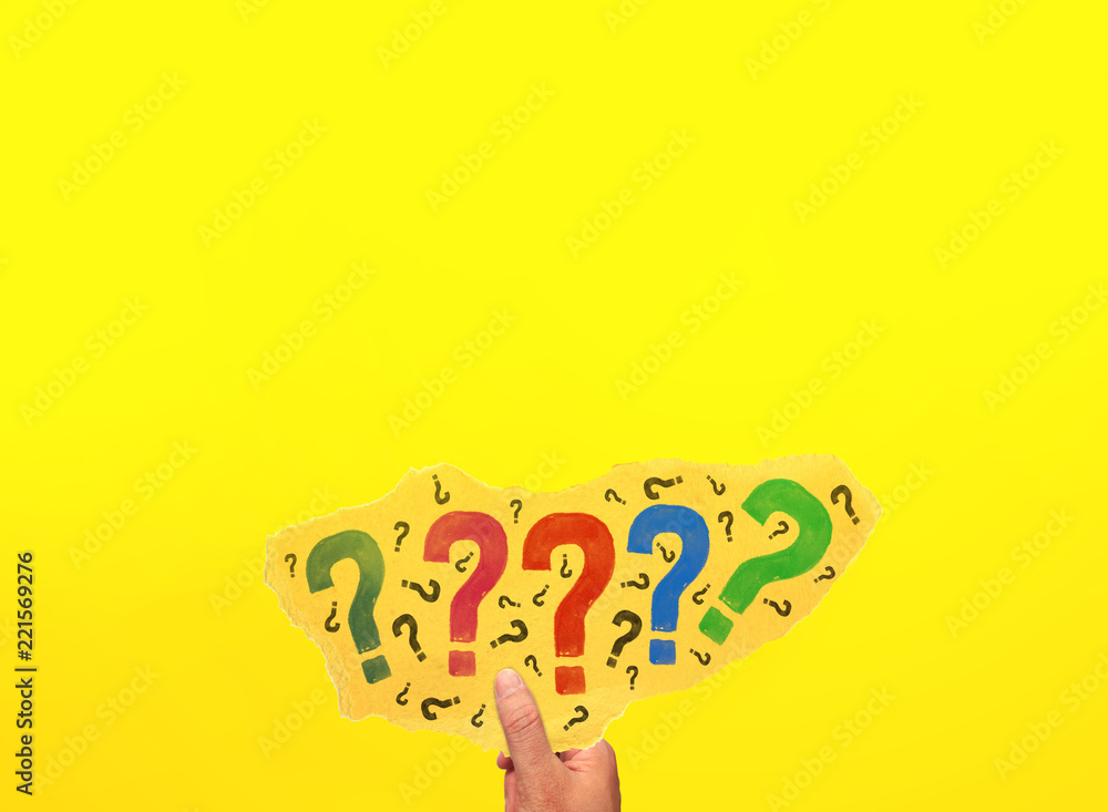 Question Mark, Why How, Why - Hand Holding Paper Stock Photo | Adobe Stock