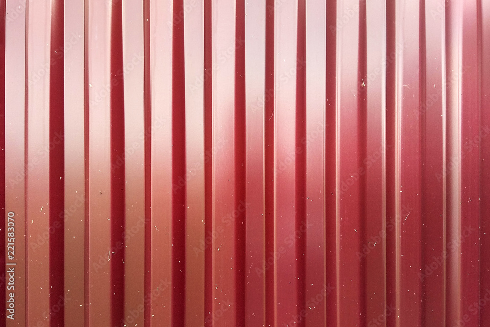 Red zinc metal sheet texture with stainless bolt, metal wall or roof ...
