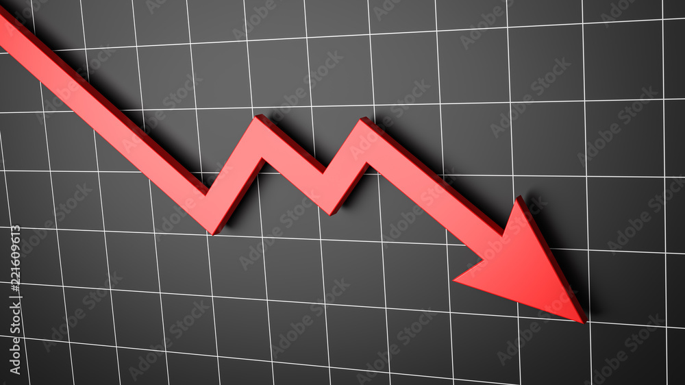 Falling Arrow Chart Stock Illustration | Adobe Stock Falling Arrow Chart Stock Illustration | Adobe Stock