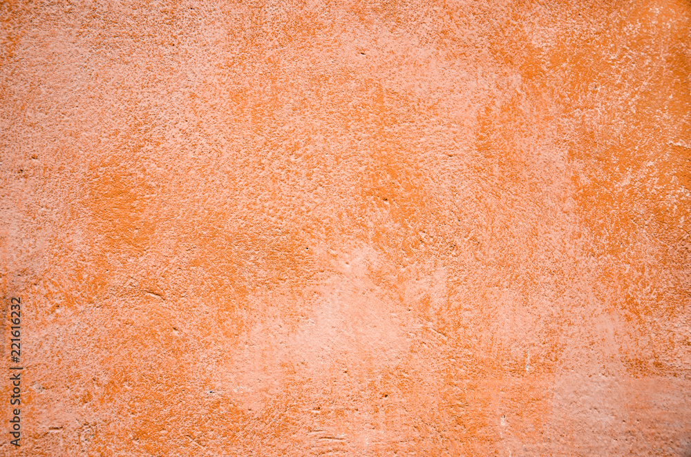 old shabby concrete wall of orange color Stock Photo | Adobe Stock