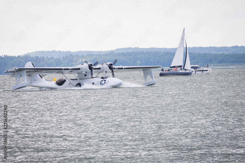 Flight Boat Consolidated PBY Catalina at Air Show Mazury 2018 event at ...