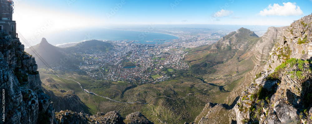 View from the top of Table Mountain, Cape Town Stock Photo | Adobe Stock