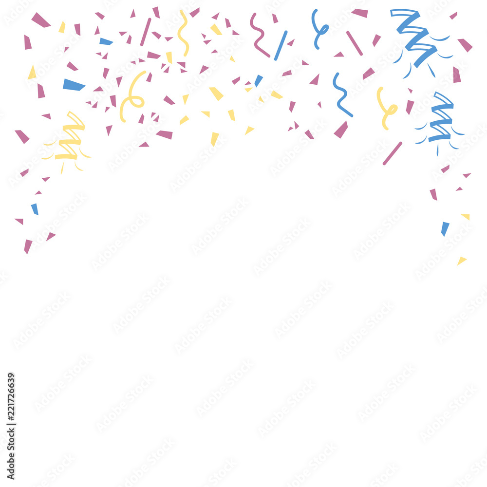 Confetti carnival vector background. Confetti party background Stock ...