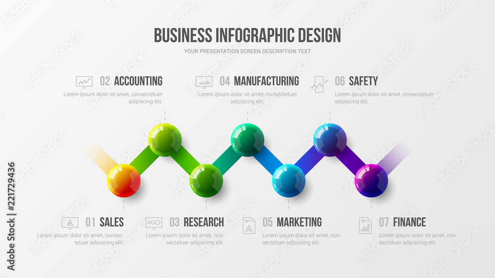 Amazing business infographic presentation vector illustration concept ...