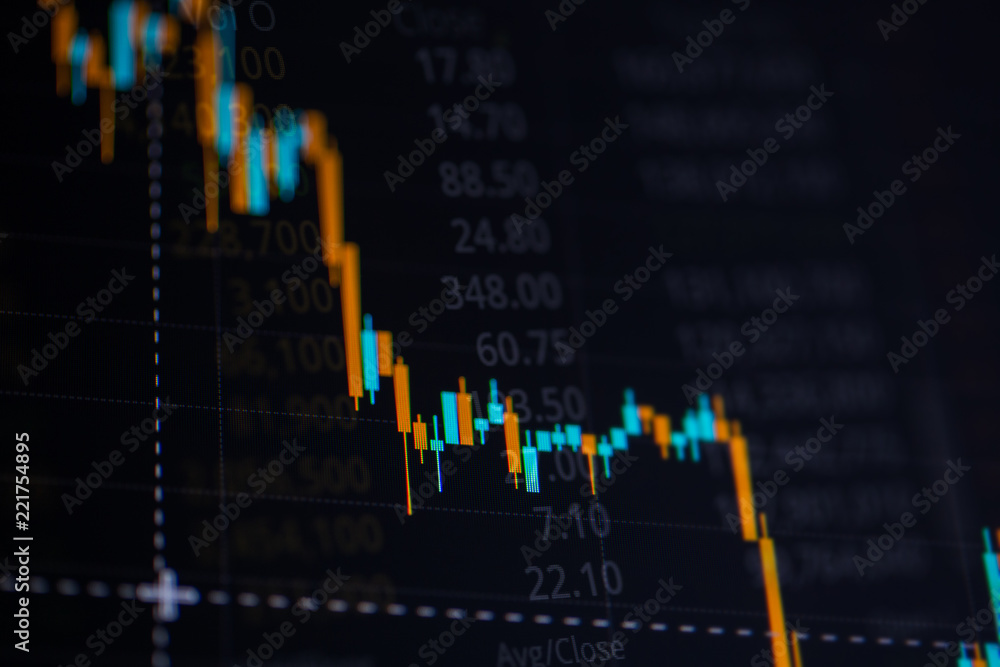 Business candle stick graph chart of stock market investment trading ...