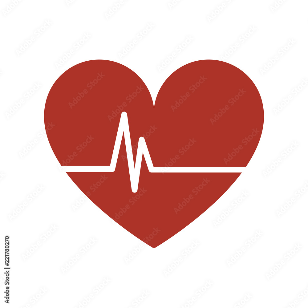Healthy Heartbeat Vector