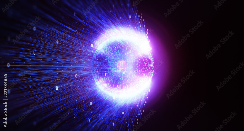 Binary Code Backgroundcolor Bytes Of Binary Code Flying Through A Vortex Background Code Depth
