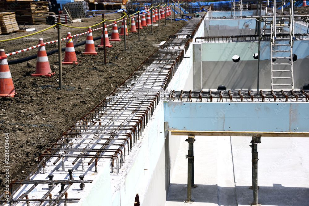 Formwork construction; molding for concrete Stock Photo | Adobe Stock