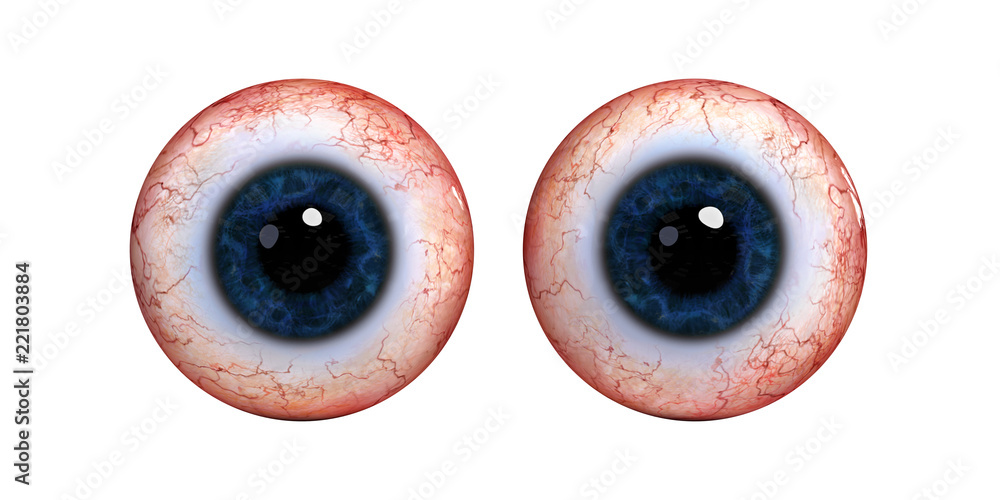Realistic Blue Eyeball
