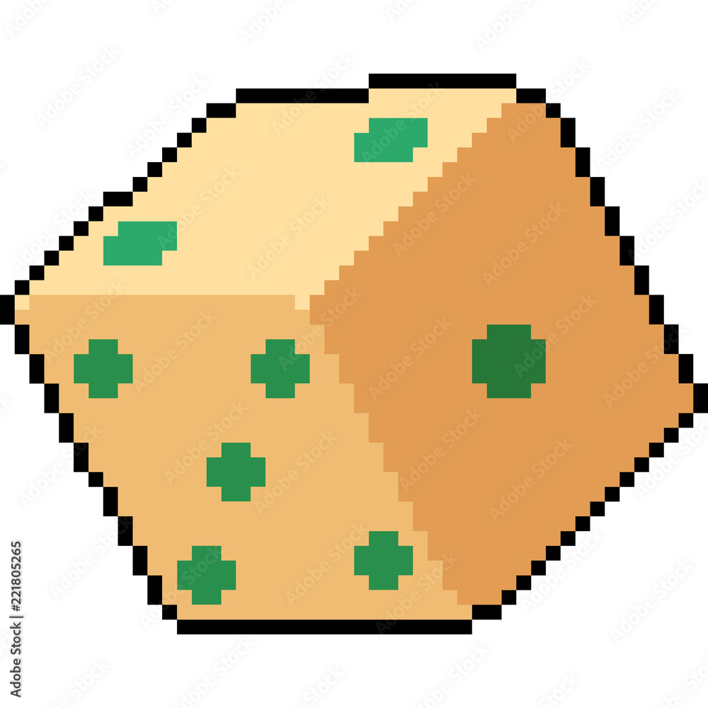 vector pixel art dice roll Stock Vector | Adobe Stock