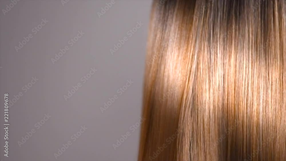 Vídeo do Stock: Hair. Beautiful healthy long smooth flowing brown hair ...