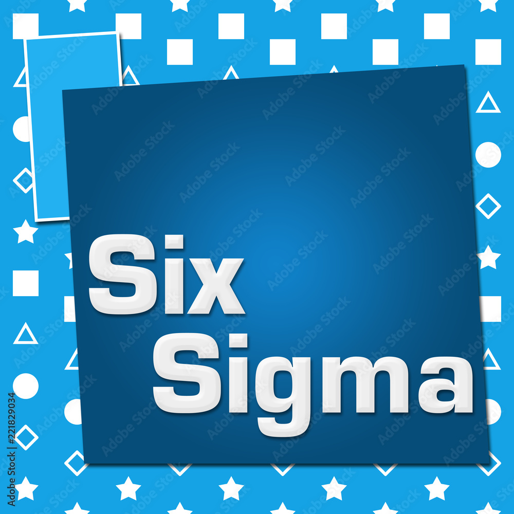 Six Sigma Blue Basic Symbol Squares Stock Illustration | Adobe Stock