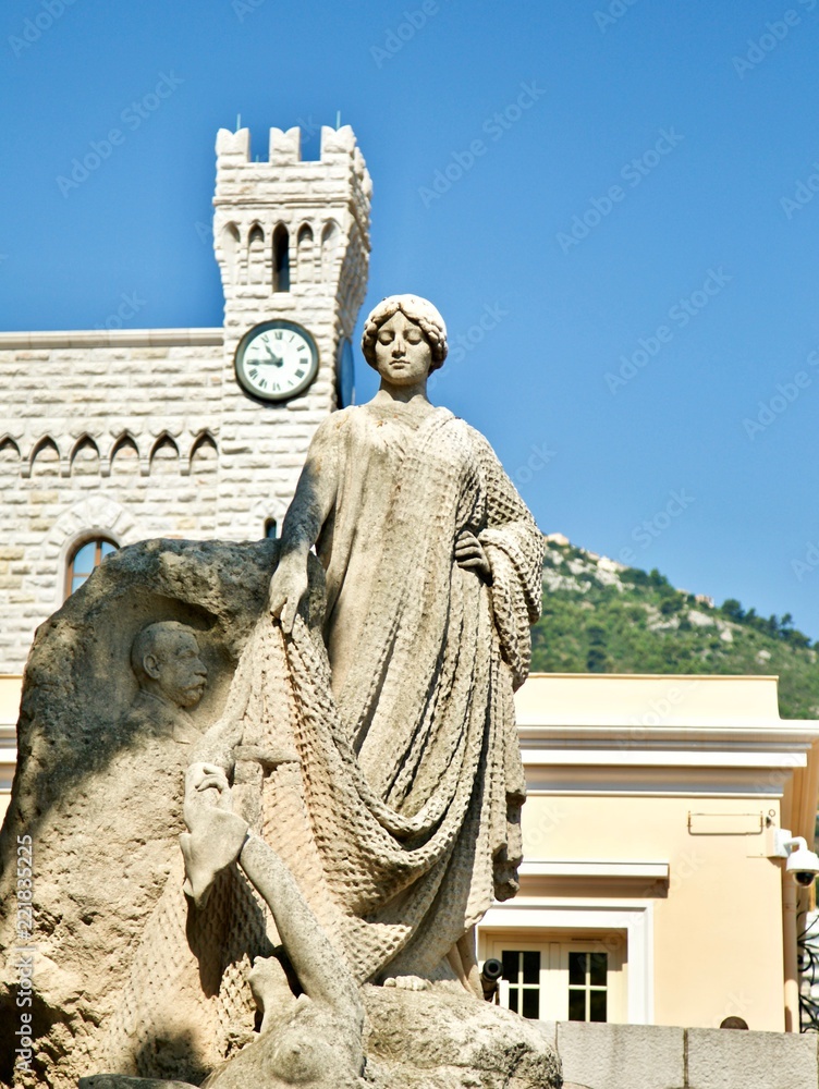 Statue of Francesco Grimaldi honoring Prince Albert outside Prince's ...
