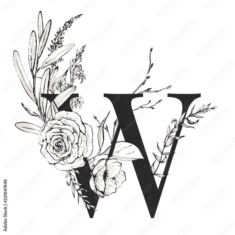 Decorative Letter W