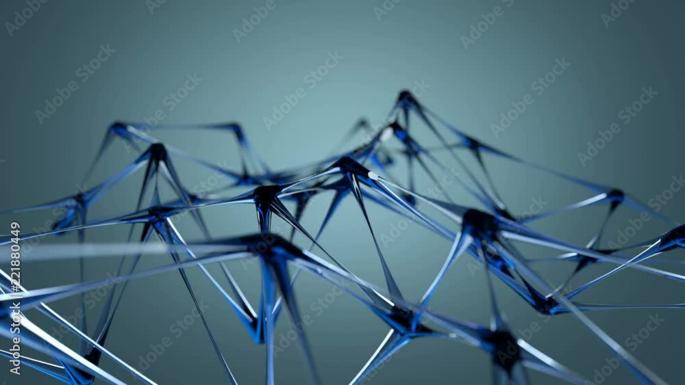 Transparent nanotechnology structure. Modern hi-tech concept. Abstract ...