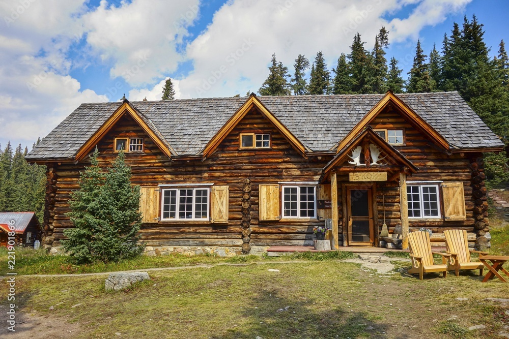 Skoki Ski Lodge, a National Historic Site of Canada, built in 1930 in ...