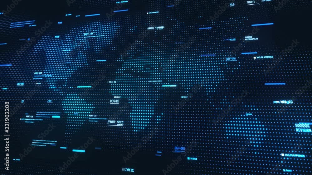 World map abstract futuristic background with information moving ...