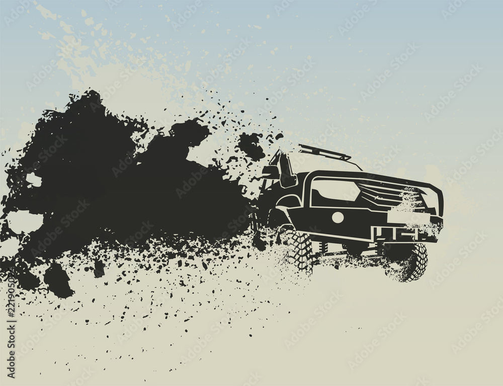 Off Road Car Image Stock Vector | Adobe Stock