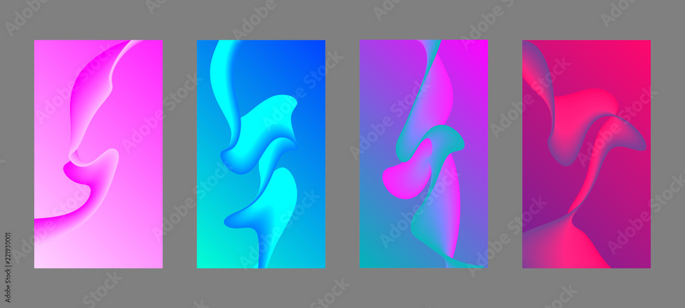 Screen background vector gradient design for mobile app. Stock Vector ...