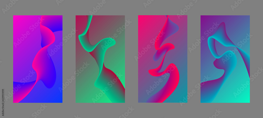 Screen background vector gradient design for mobile app. Stock Vector ...