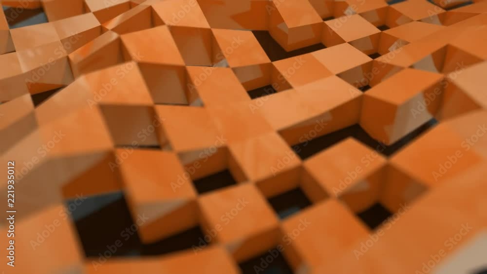 Pixel blocks background game screen 3d plastic digital display voxel ...