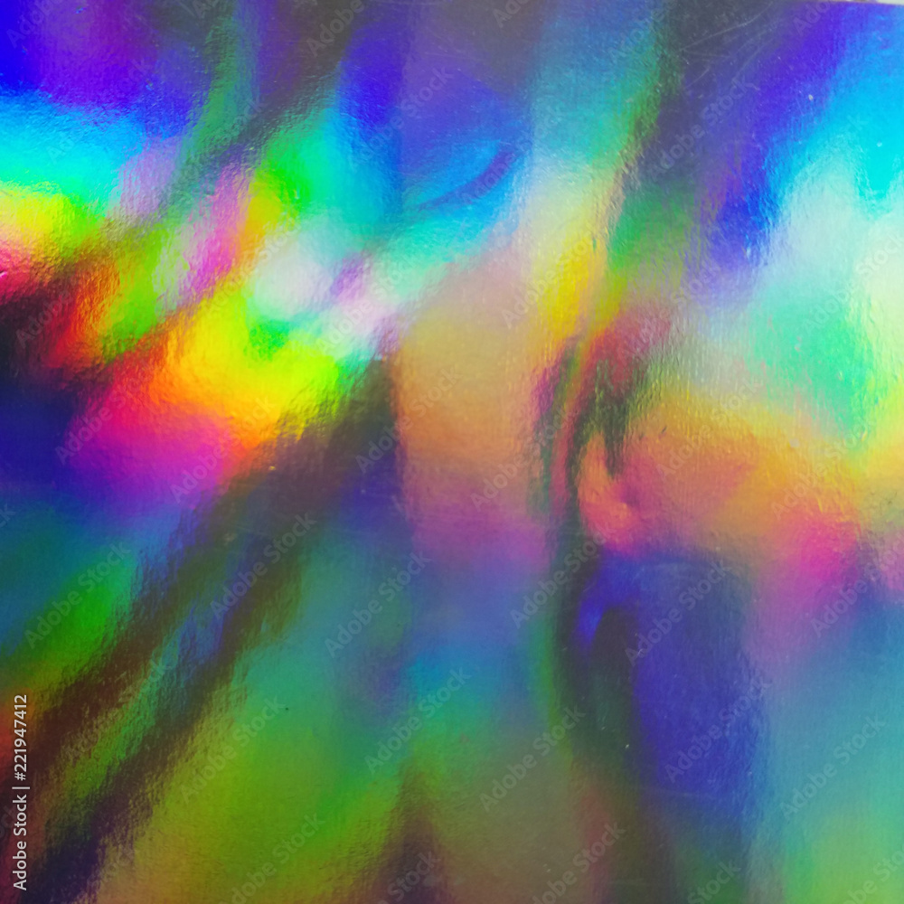 Holographic Foil texture. Rainbow magic background for trendy design ...