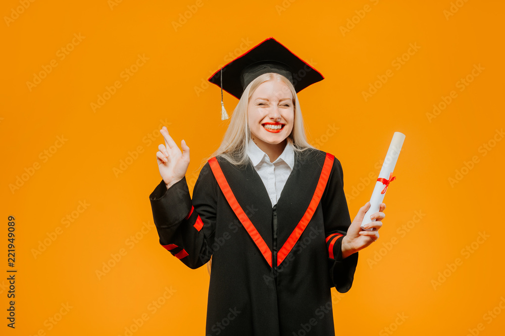 Happy graduate. Graduates of the University .Graduation Ceremony ...