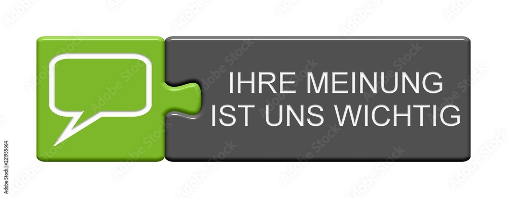 Puzzle Button zeigt Ihre Meinung ist uns wichtig ilustração do Stock ...