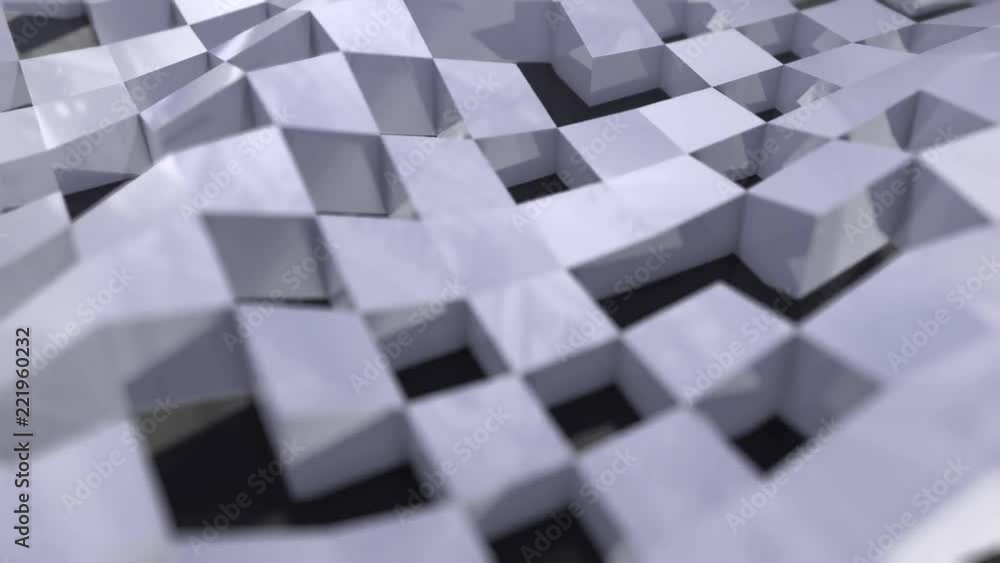 Vidéo Stock Pixel blocks background game screen 3d plastic digital ...