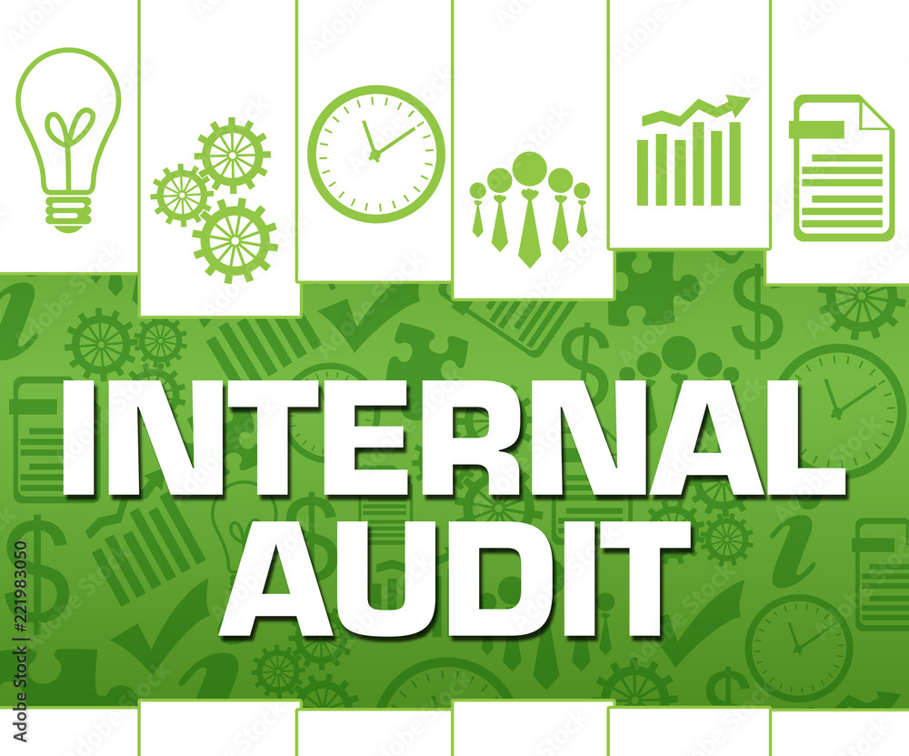 Internal Audit Green Stripes Lines Symbols Stock Illustration | Adobe Stock