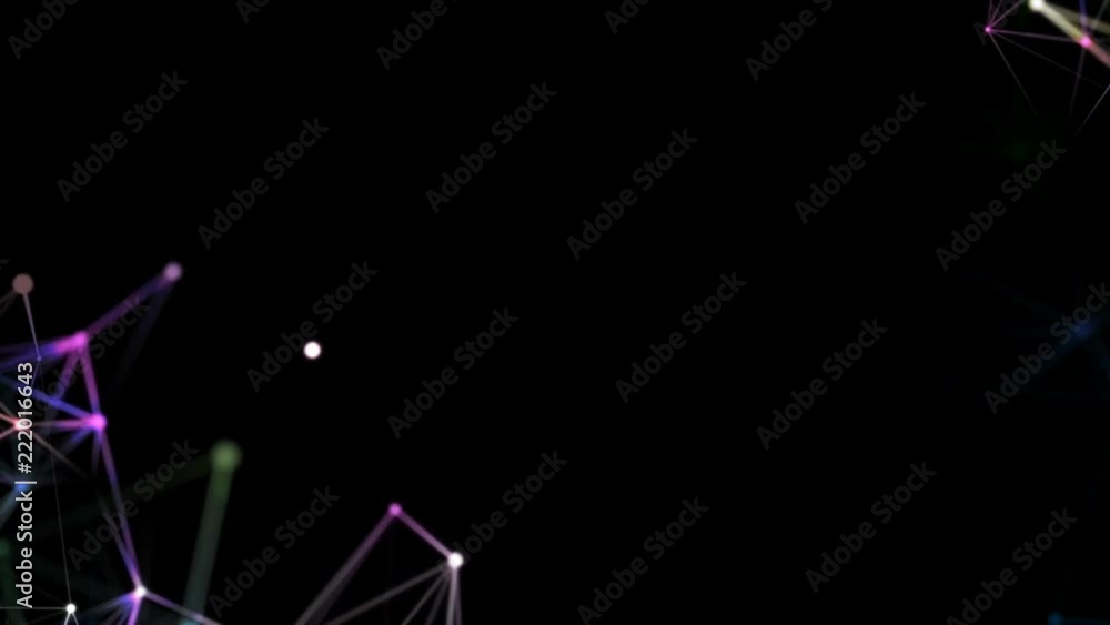 The structure inside of which pulses the light. Place for text. Depth ...