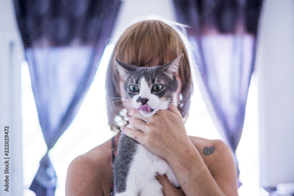 PolinaGirniak.jpgfunny and rare portrait of caucasian woman taking a ...