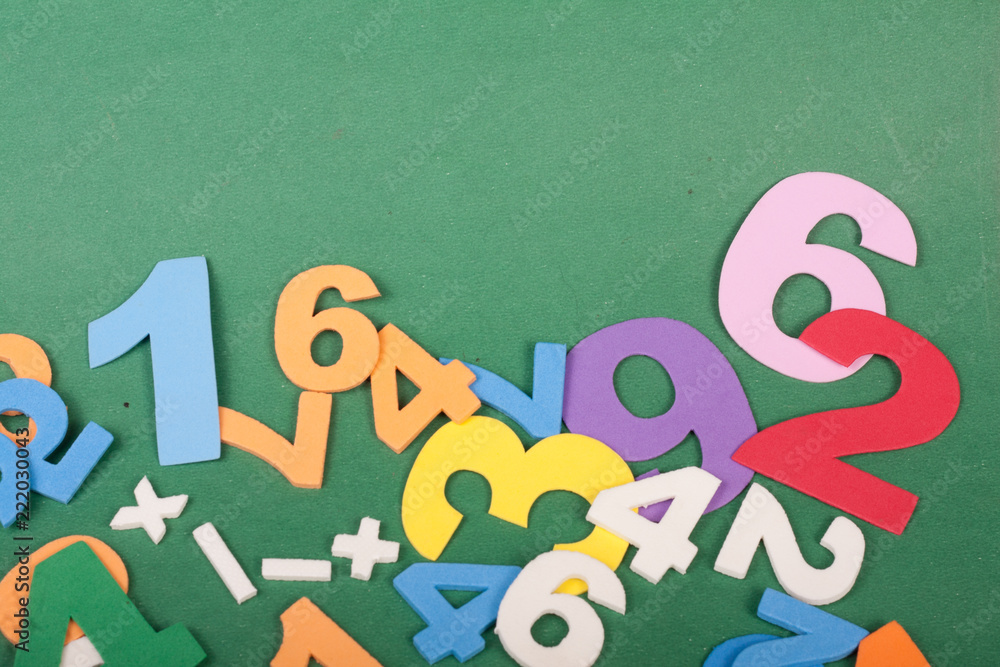 números matemática escola Stock Photo | Adobe Stock