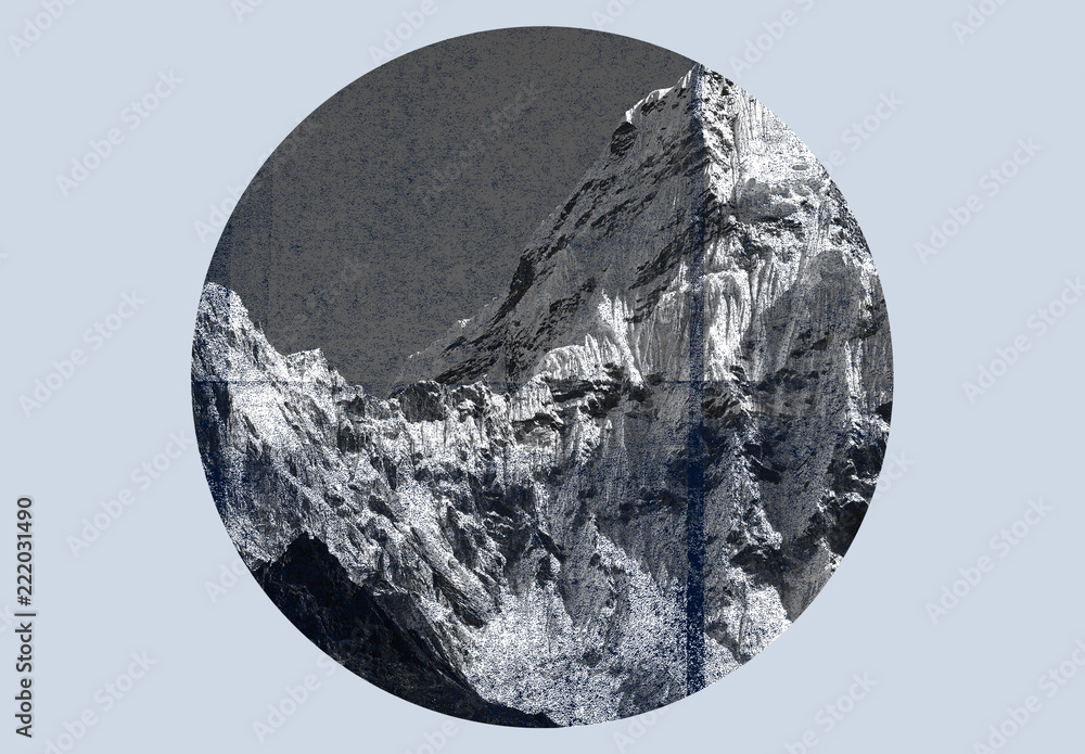 Conjunto de superposiciones de textura circular Stock Template | Adobe ...