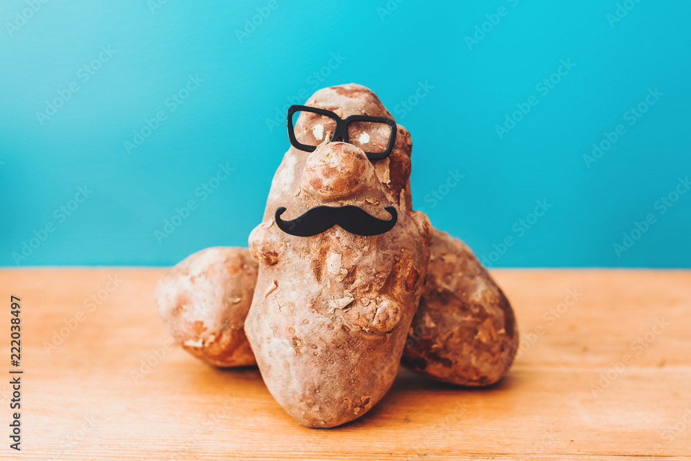funny potato portrait Stock Photo | Adobe Stock