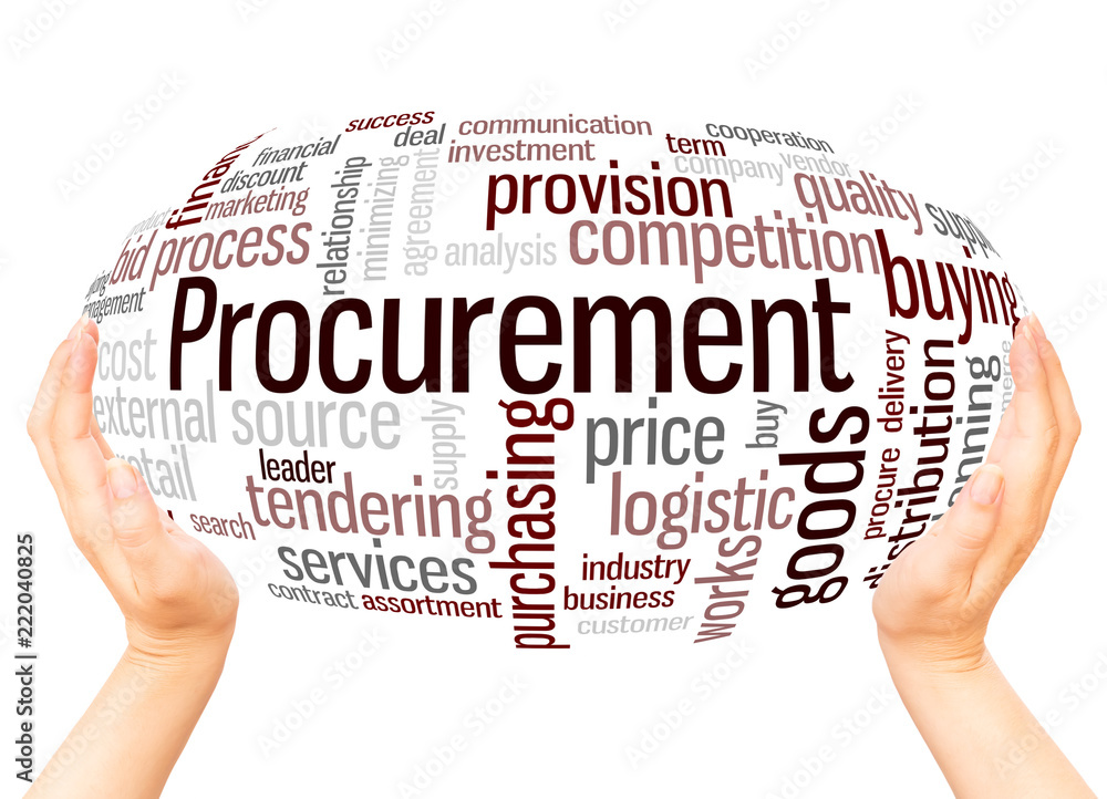 Procurement word cloud hand sphere concept Stock Illustration | Adobe Stock