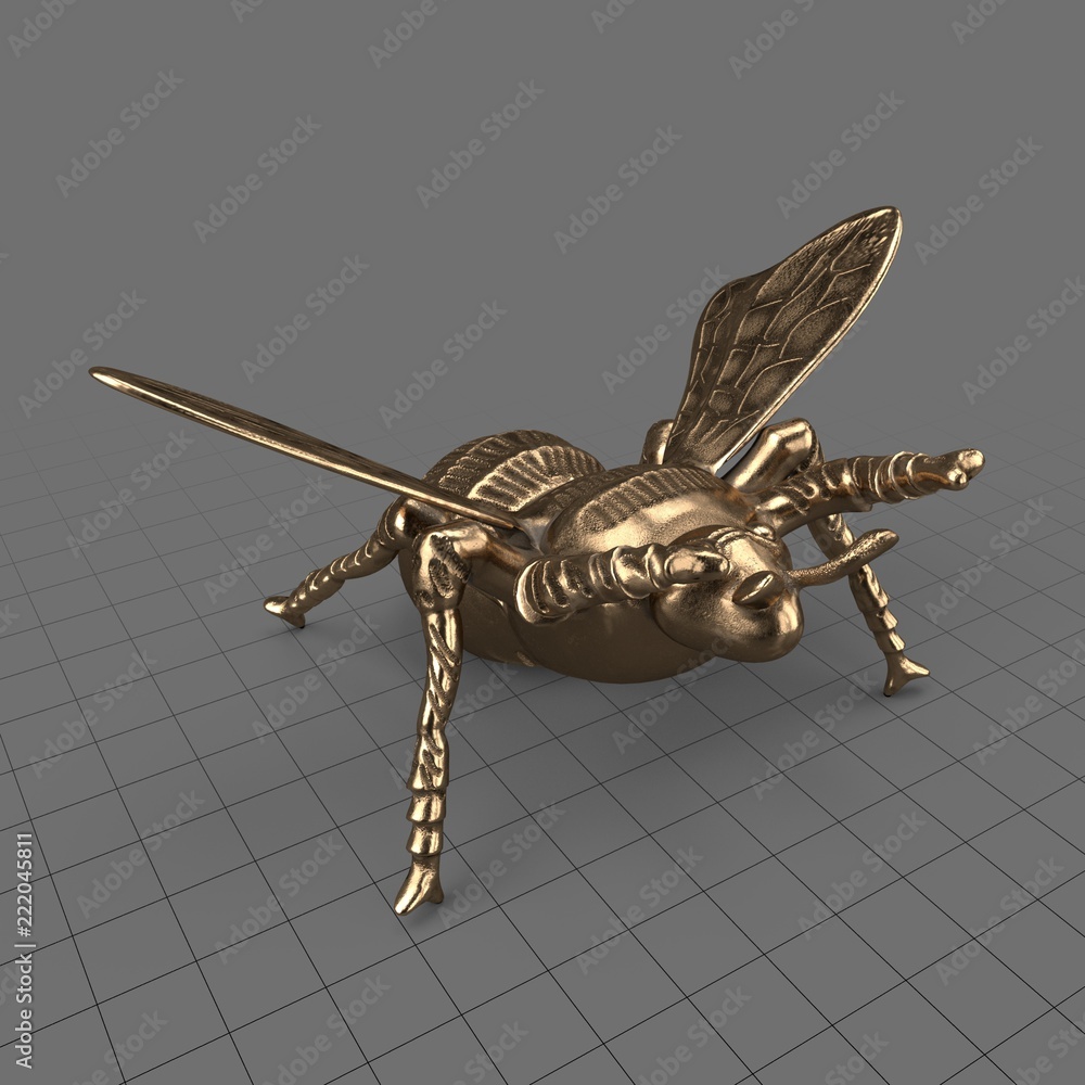 Metal bee Stock 3D asset | Adobe Stock