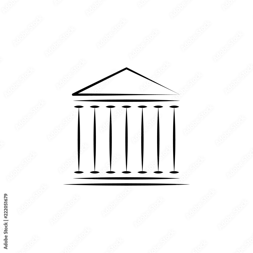 building columns icon. Element of anti aging icon for mobile concept ...
