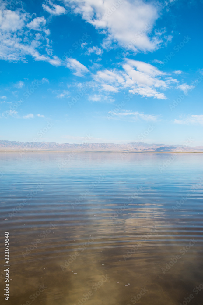 Chaka Salt Lake Landscape, Qinghai Province, China Stock Photo | Adobe ...