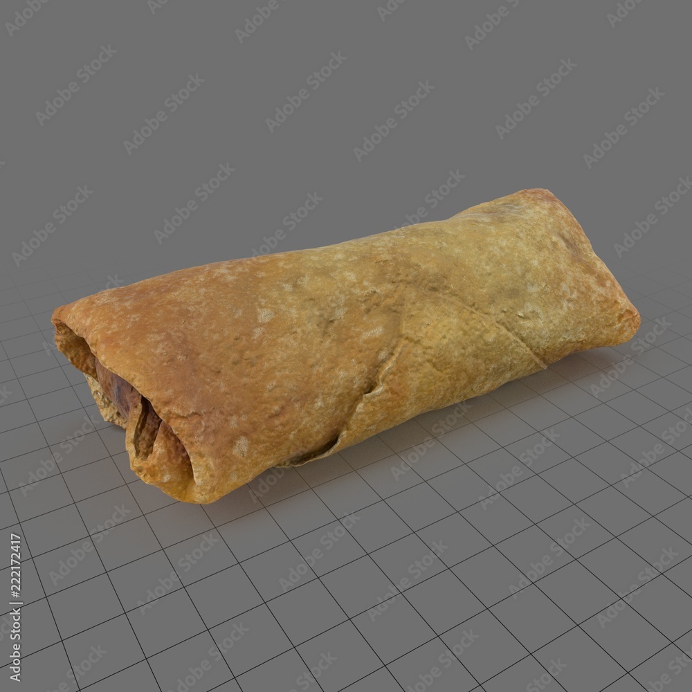 Mini spring roll Stock 3D asset | Adobe Stock