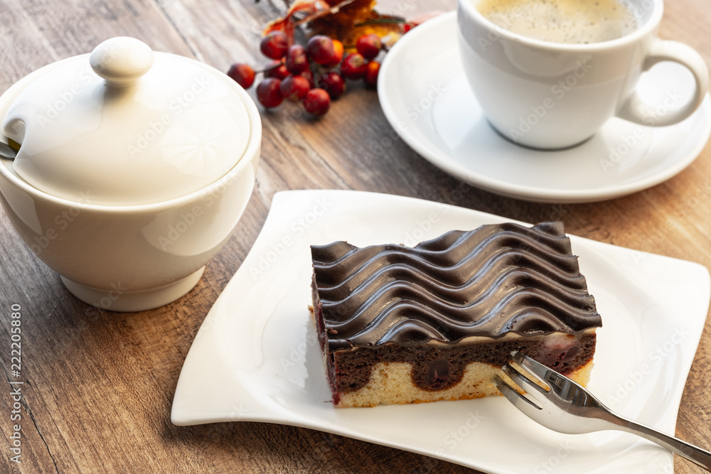 Kaffee und Kuchen Torte Gastronomie Stock Photo | Adobe Stock